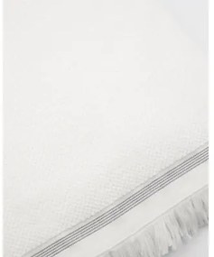Bavlněná osuška White Grey Stripes 180x100 cm Meraki