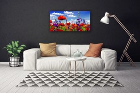 Obraz na plátně Tulipány Rostlina 100x50 cm
