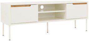OnaDnes -20% Matně bílý lakovaný TV stolek Tenzo Switch 141,5 x 39 cm
