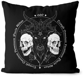 Polštář Baphomet skull (Velikost: 40 x 40 cm)