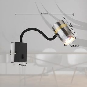 Globo 57916W - Flexibilní lampička TRABBY 1xGU10/8W/230V