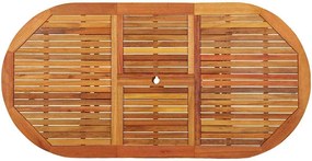 Zahradní stůl 200 x 100 x 75 cm masivní eukalyptové dřevo 316068