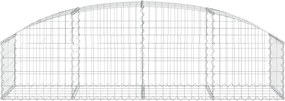 Klenutý gabionový koš 200 x 50 x 40/60 cm pozinkované železo 153472