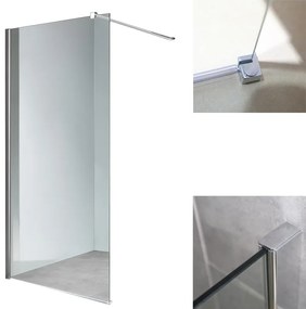 BPS-koupelny Sprchová zástěna Walk-in HYD-WI07 120 chrom - bez vaničky