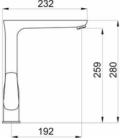 EBS Urban Dřezová baterie s otočným ramínkem, chrom URB180 S_URB180CR