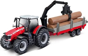 Bburago massey ferguson 8740s se dřevem 1:50
