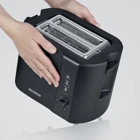 Severin AT 9552 černá / Topinkovač / 800W / ohřev / rozmrazováíní