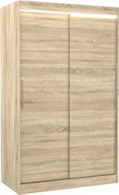 ADRK Furniture Posuvná skříň s LED osvětlením COLLIN 120 ADRK-SW-COL-S-120+L