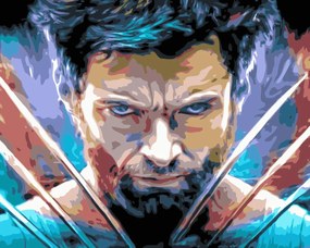Malování podle čísel s rámem "Wolverine" 50x40cm