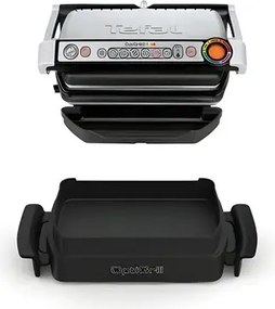 Tefal OptiGrill+ Snacking  Baking GC714D stříbrná / Kontaktní gril / 2
