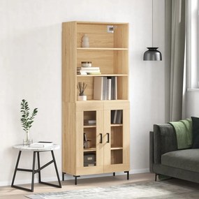 vidaXL Skříň highboard 69,5 x 34 x 180 cm kompozitní dřevo [3189321] Barva: dub sonoma