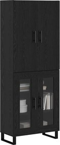Vysoký bufet 2 ks Černý dub 69,5 x 34 x 180 cm 3403200