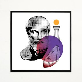 Jakub Hýnar | Mudrc Rám: Bílý, Velikost: 60 x 60 cm