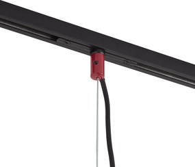 Designová závěsná lampa červená pro 1-fázový kolejnicový systém - Slimline Sara
