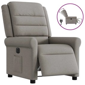 Elektrické polohovací křeslo taupe textil 3303301