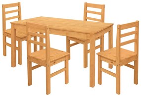 IDEA Jídelní stůl 11164V + 4 židle 1221V TORINO vosk