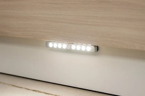 Nábytek Mikulík Dvoulůžko Smart L s LED páskem v čele