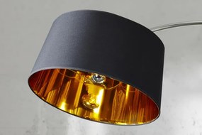 Stojací lampa Forma černá / zlatá