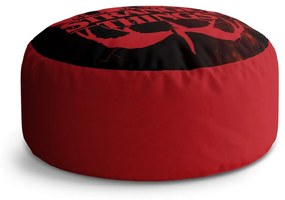 Sablio Taburet Circle Stranger Things Red: 38x48 cm