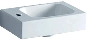 Geberit iCon - Umývátko bez přepadu s otvorem vlevo, 380x280 mm, s KeraTect, bílá 124836600