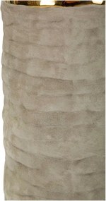 Světle šedá/krémová keramická stolní lampa s textilním stínidlem (výška 73 cm) Lima – Mauro Ferretti