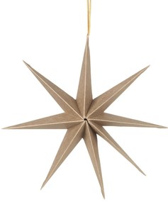 Závěsná vánoční dekorace průměr 50 cm Broste STAR -L - přírodní