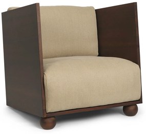 Ferm Living designové křesla Rum Lounge Chair - Rich Linen
