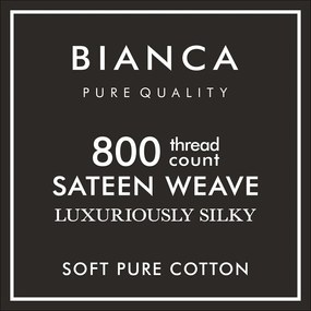 Bílé napínací prostěradlo z bavlněného saténu 150x200 cm Luxury Cotton Sateen – Bianca