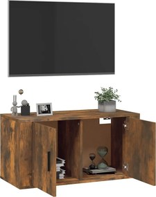 vidaXL Nástěnná TV skříňka 80x34,5x40 cm [816629] Barva: Betonová šedá