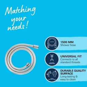 Grohe Hadice - Sprchová hadice VitalioFlex Silver 1.5 m chrom