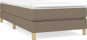 Box spring postel s matrací taupe 90x190 cm textil 3144139
