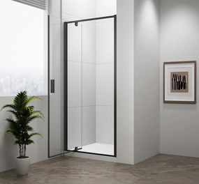 Polysan Polysan, EASY BLACK otočné sprchové dveře 880-1020mm, čiré sklo, EL1715B
