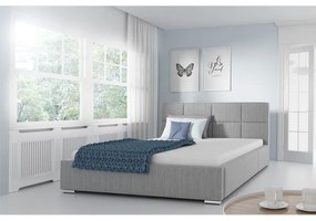 Čalouněná postel Alita, Rozměr postele: 160x200, Barva:: ekokůže Soft 020 (grafit)