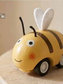 Sinsay - Dřevěná hračka na kolečkách ve tvaru včely - vícebarevná