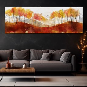 Obraz na plátně - Břízové hájenství FeelHappy.cz Velikost obrazu: 150 x 50 cm