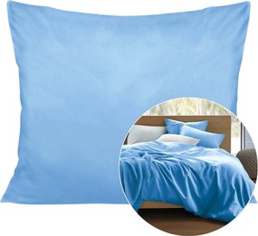 SATÉNOVÝ POVLAK NA POLŠTÁŘ 009 70X80 CM SVĚTLEMODRÁ