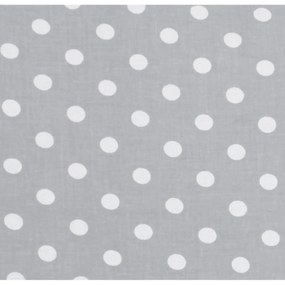 Bellatex Dětský set polštáře a přikrývky Puntíky šedá, 75 x 100 cm, 42 x 32 cm