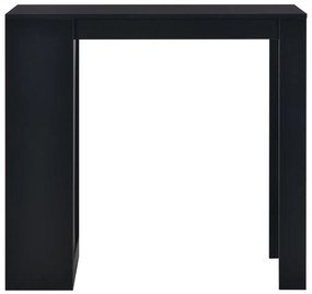 Barový stůl s regálem černý 110 x 50 x 103 cm 280212
