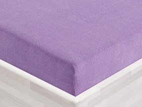 Froté napínací prostěradlo FR-012 Levandulové 90 x 220 - výška 20 cm