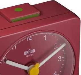 Braun BC02R červený / Klasický budík / 1 x AA baterie