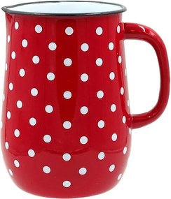 Smaltovaný džbán 2,5 l červený