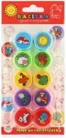 TEDDIES Razítka Moje první zvířátka / 10 ks / Plast / 2,5x4 cm / od 3