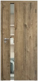 SAPELI HARMONIE KOMFORT M83 - CPL LAMINÁT - OTOČNÉ DVEŘE VČ. ZÁRUBNĚ - dub sherwood Průchozí šířka (cm): 80, Průchozí výška (cm): 197, Typ skla: Čiré sklo
