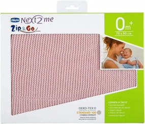 Chicco Deka pletená Tricot Blanket 70 x 90 cm Miss Pink