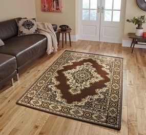 Sintelon, Kusový koberec Teheran Practica 58/DMD, 160x230, hnědá, chodba / předsíň