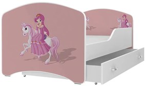 Dětská postel Jan - princezna s koníkem