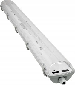 Sada 4 hermetických LED svítidel do fólie 120 cm + 8 zářivek G13 18 W