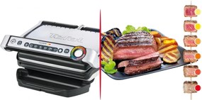 Kontaktní gril Tefal Optigrill GC702D16 + lis na hamburger