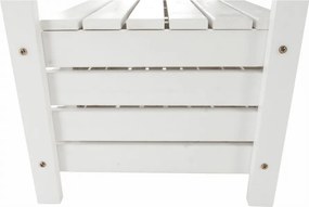 Zahradní lavička, bílá, 150cm, AMULA