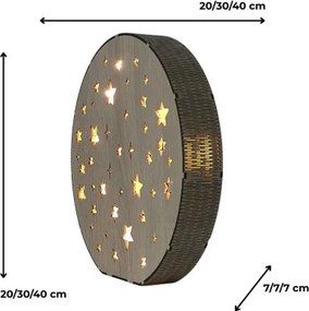 Dřevěná LED stolní lampa Hvězdy | SENTOP LED0613